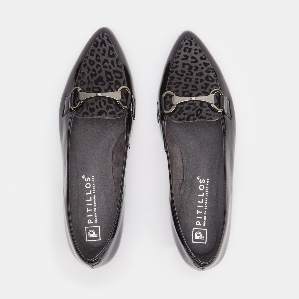 Pitillos Casual Shoes 6383 Black - Leopar Anatomic Leather
